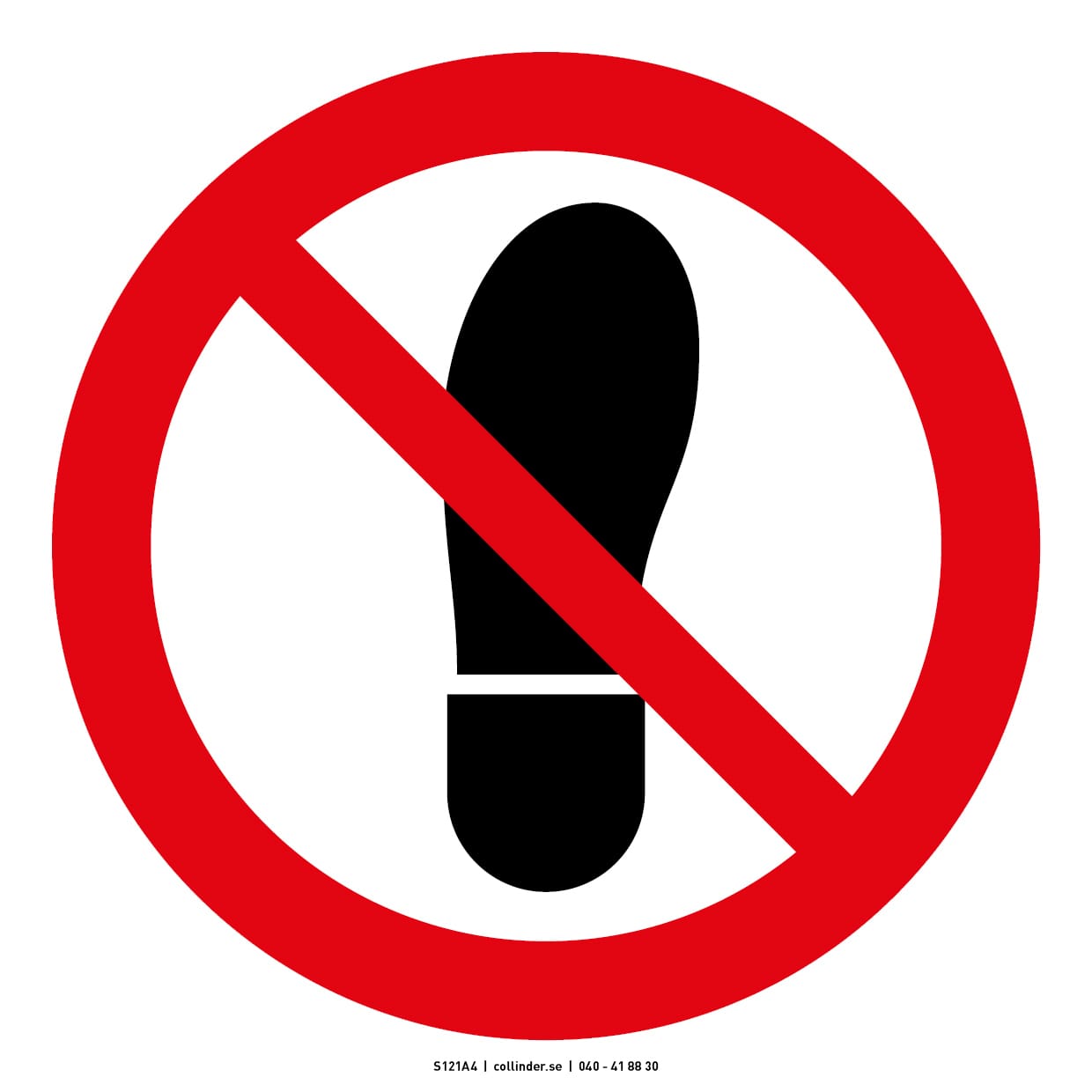 121 Trampa ej här (AFS) » Collinder® Märksystem