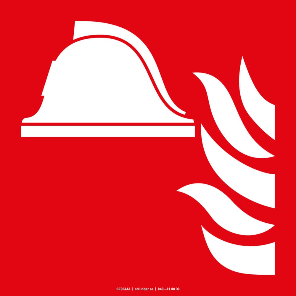 F004 Fire extinguishing equipment (ISO) " Collinder® labelling system