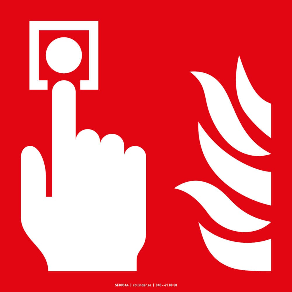 F005 Fire alarm signal (ISO) " Collinder® labelling system