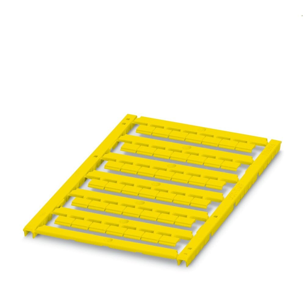 Sign material for labelling skirting boards with reinforced fastening ...